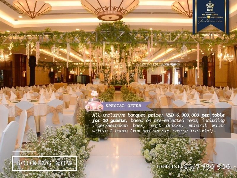 Weddings - WEDDING OFFER Ho Chi Minh Hotel - Rex Hotel